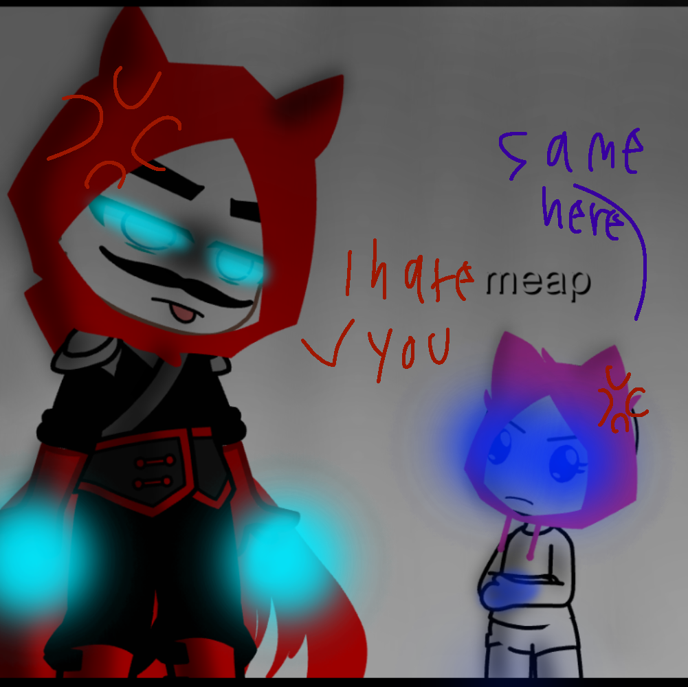 Hatred of 2 enemies - ibisPaint