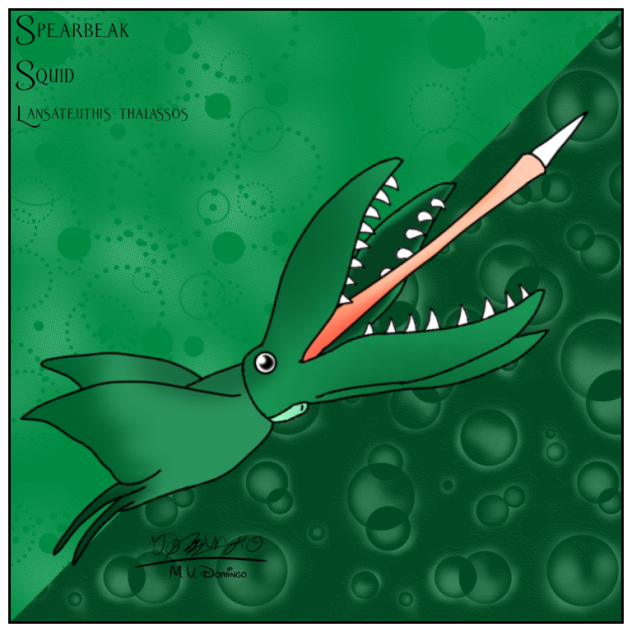 Spearbeak Squid card - ibisPaint