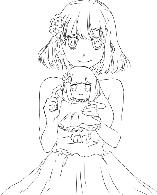 line art OC ⁽⁠⁽⁠ଘ⁠(⁠ ⁠ˊ⁠ᵕ⁠ˋ⁠ ⁠)⁠ଓ⁠⁾⁠⁾ - ibisPaint