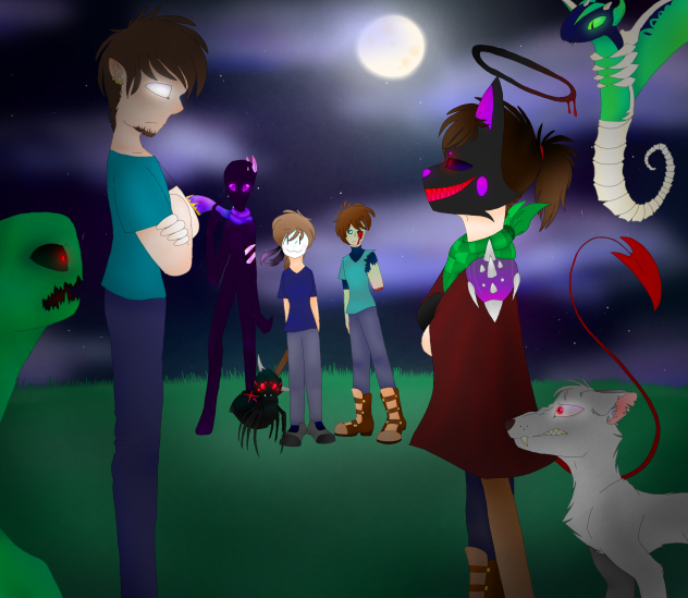 Minecraft friends - ibisPaint