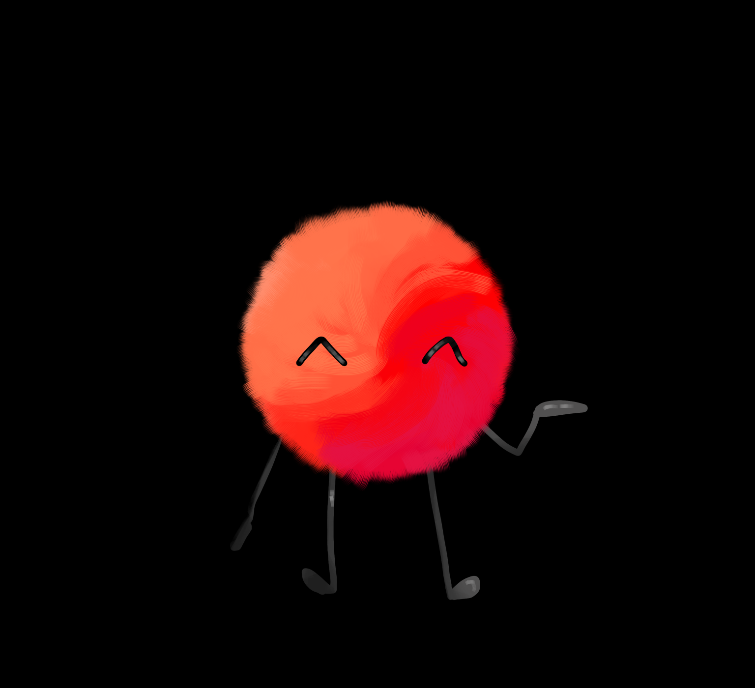 Fuzzy ball - ibisPaint