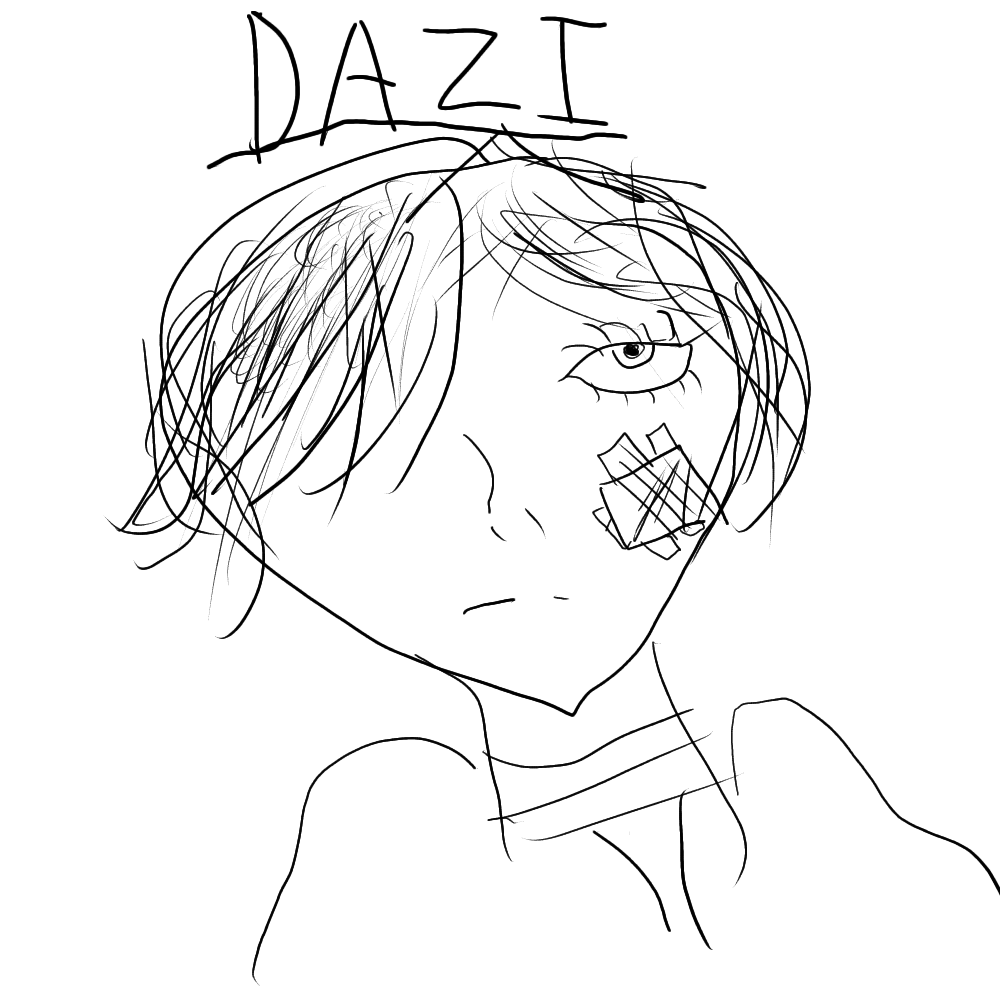 My Sister Tried To Draw Dazi...help...._Restored - ibisPaint