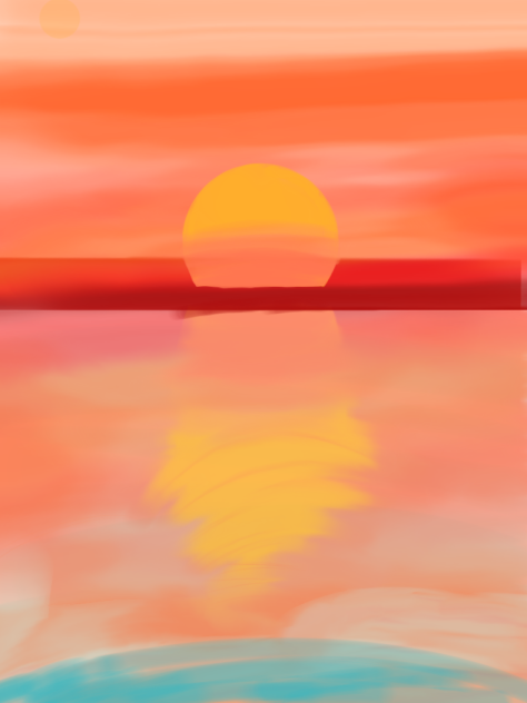 The sunset - ibisPaint