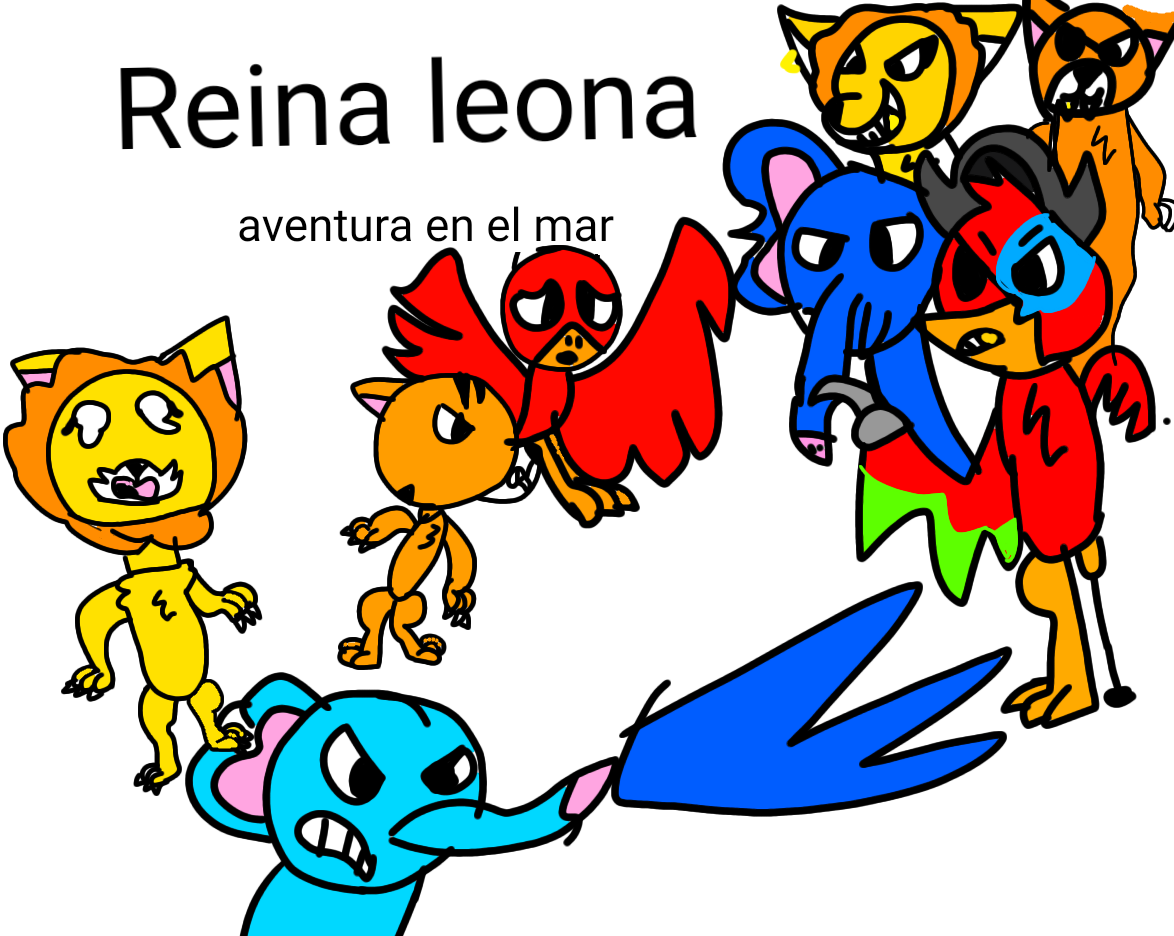 libro de reina leona- aventura marina - ibisPaint