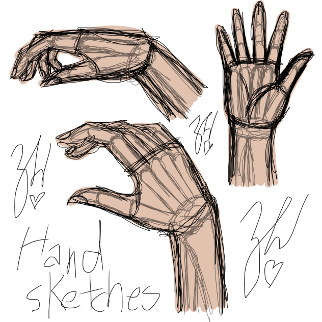 Hand sketches - ibisPaint