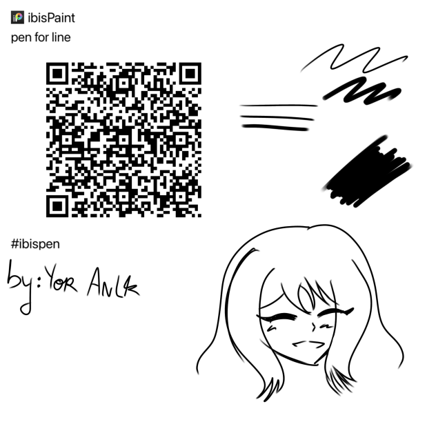 QR code pen for line - ibisPaint