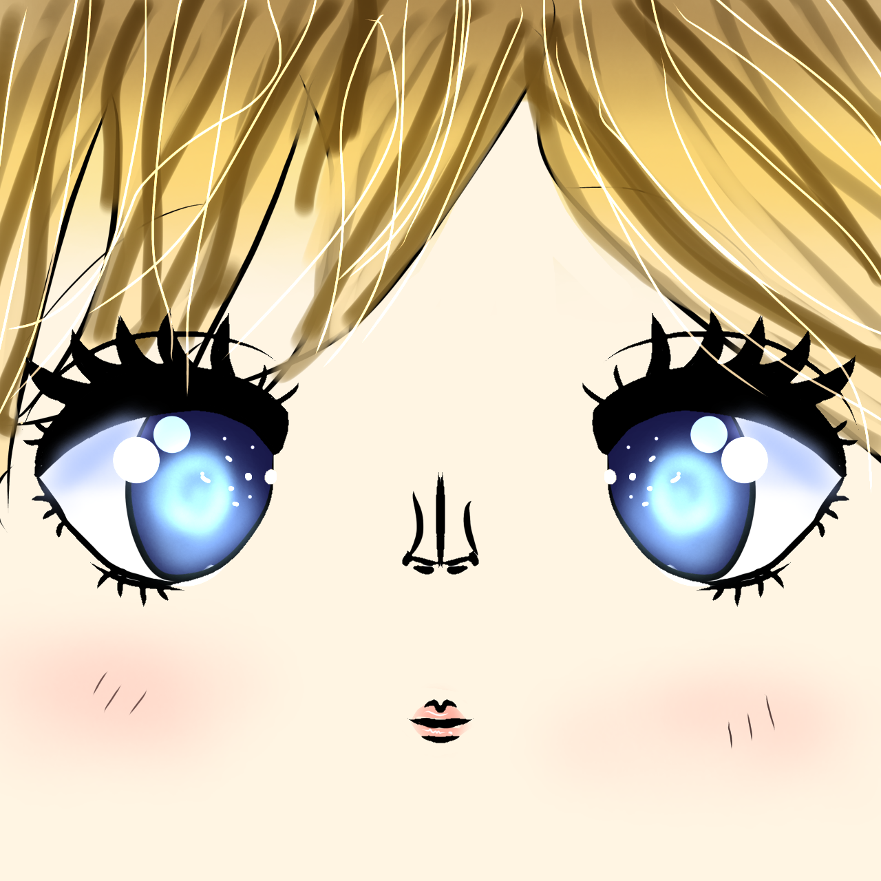 Blonde girl - ibisPaint