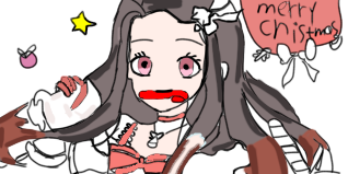 Feliz navidad nezuko - ibisPaint