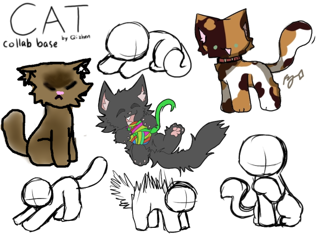 Cat Base collab! - ibisPaint