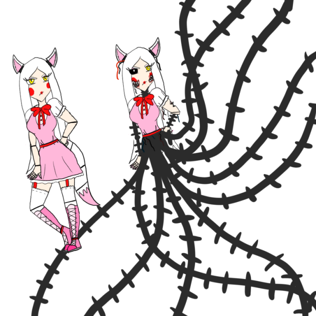 Mangle human form (fnaf) - ibisPaint