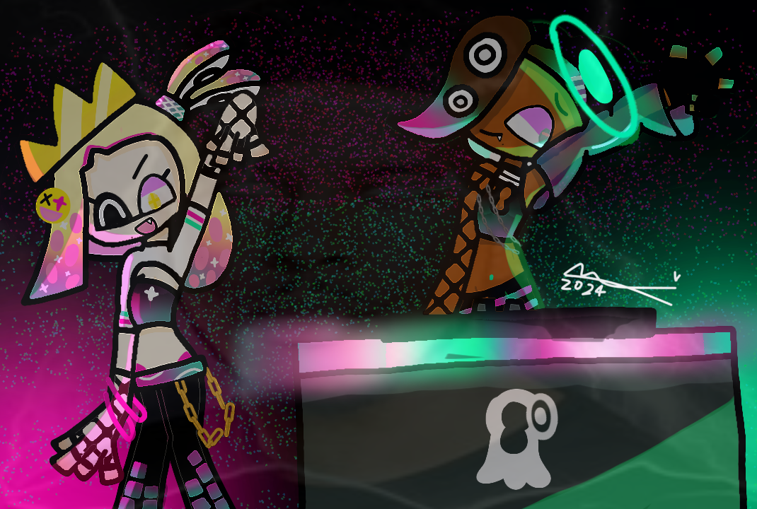 🦑don't get cooked. stay off the hook!🐙 - ibisPaint