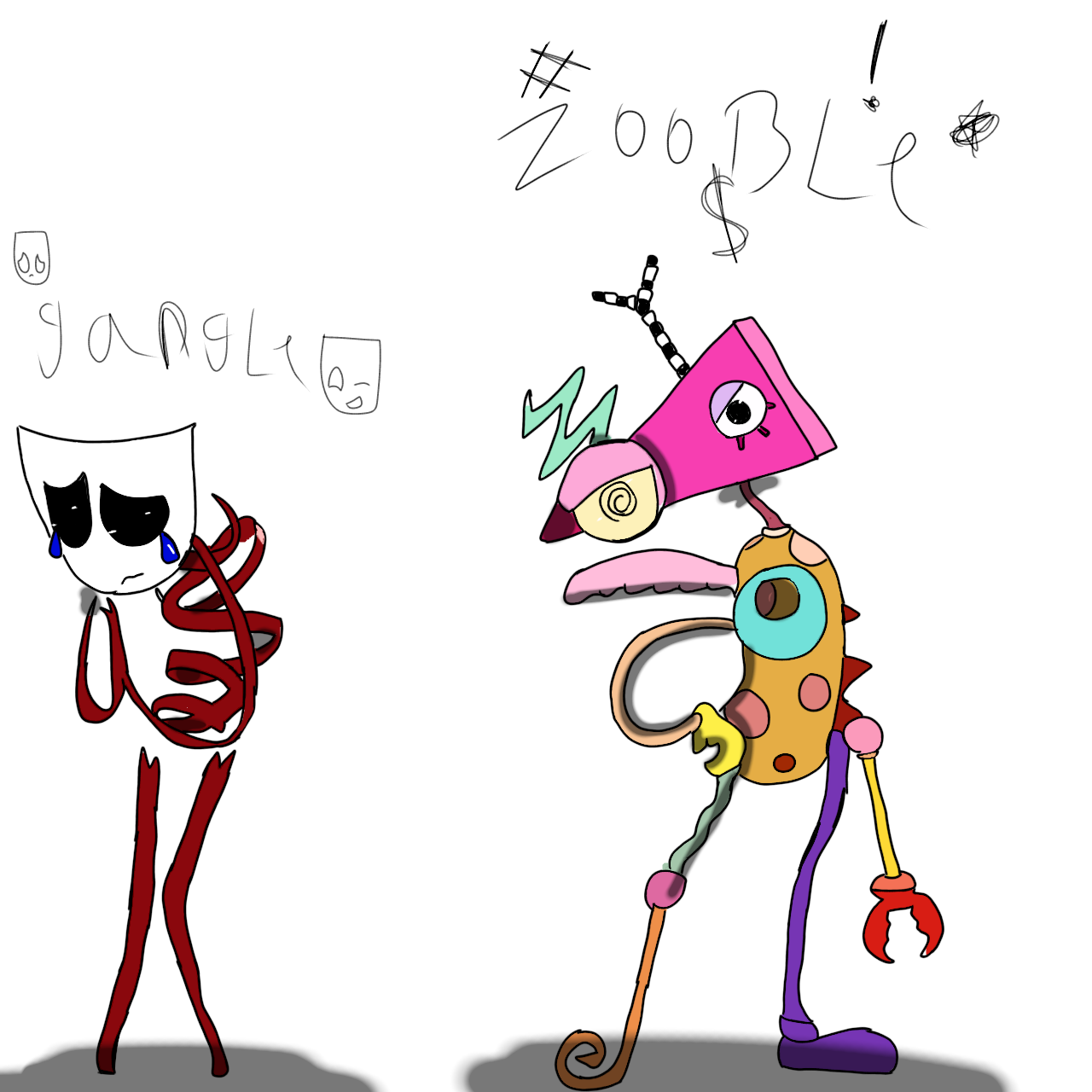 Gangle and zooble - ibisPaint