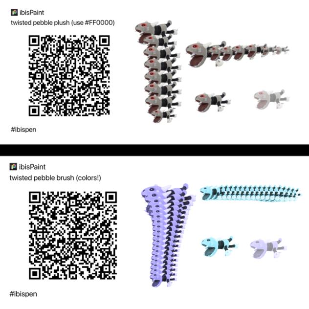 twisted Pebble plush brushes pt 2!! - ibisPaint