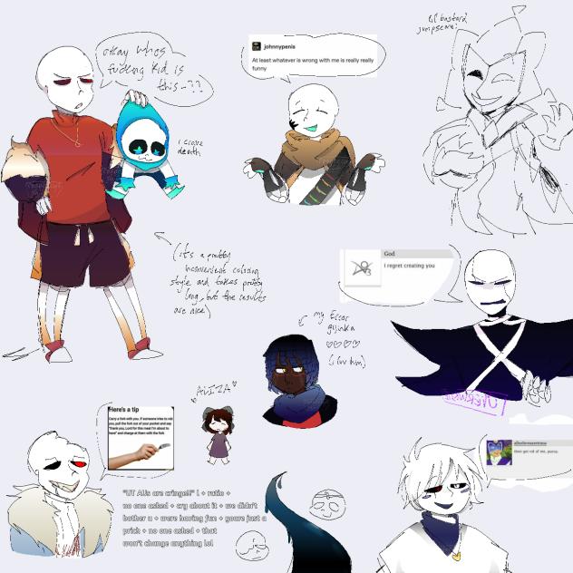 very normal underverse UT AU sketches - ibisPaint