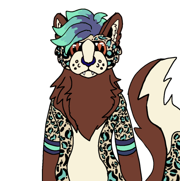 Commission Snow Leopard Maned Wolf Mix - ibisPaint