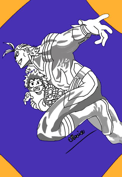 ALL MIGHT AND DEKU - ibisPaint