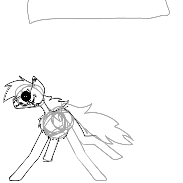 Sketch of Applejack infected - ibisPaint