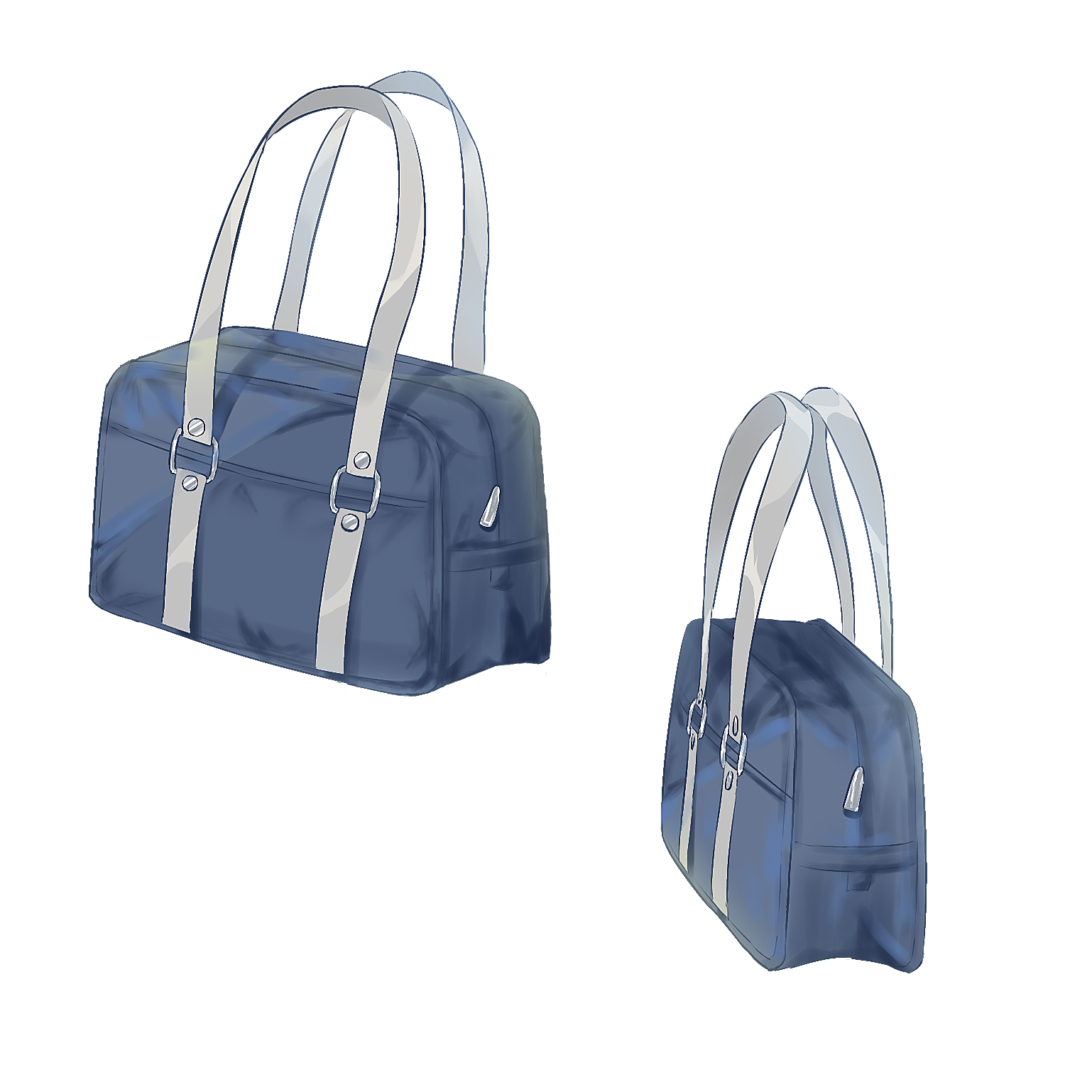 school bag (blue) - ibisPaint