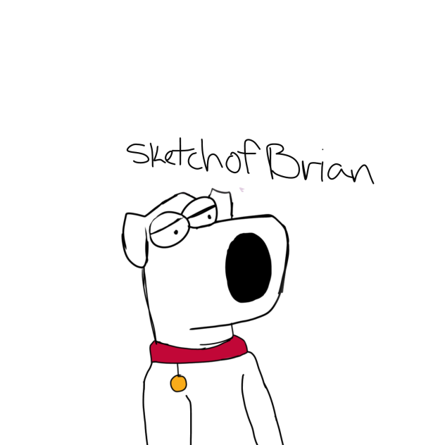 Sketch of Brian Griffin - ibisPaint