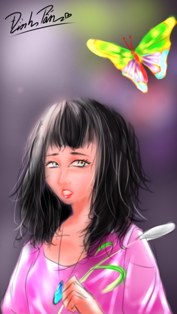 Nether rainbow moth - ibisPaint