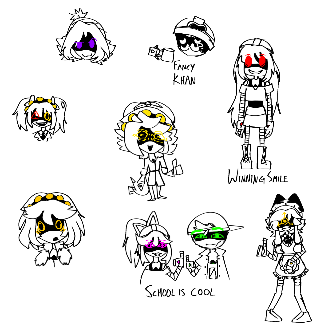 Funny faces - ibisPaint