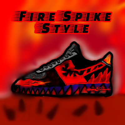 Fire Spike Style Nike - ibisPaint