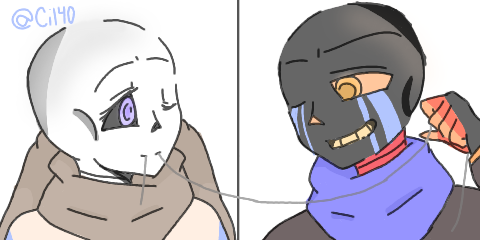 Error sans x Ink Sans - ibisPaint