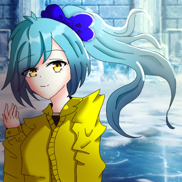 Blue girl - ibisPaint