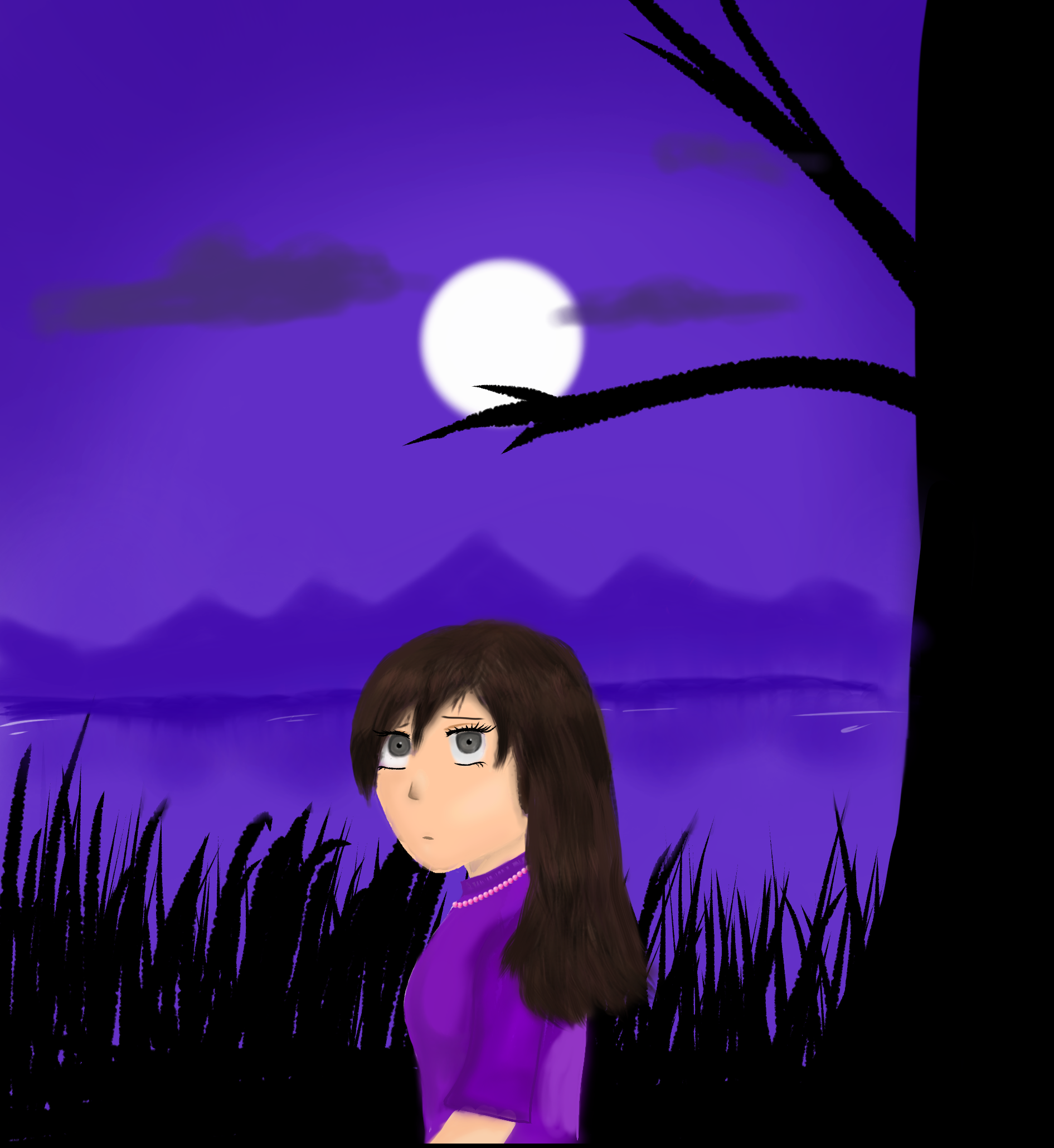 Purple Scenery - ibisPaint