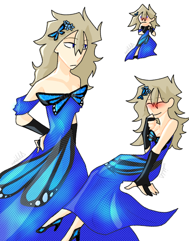 Willow in her dress - ibisPaint