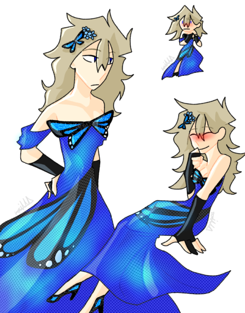 Willow in her dress - ibisPaint