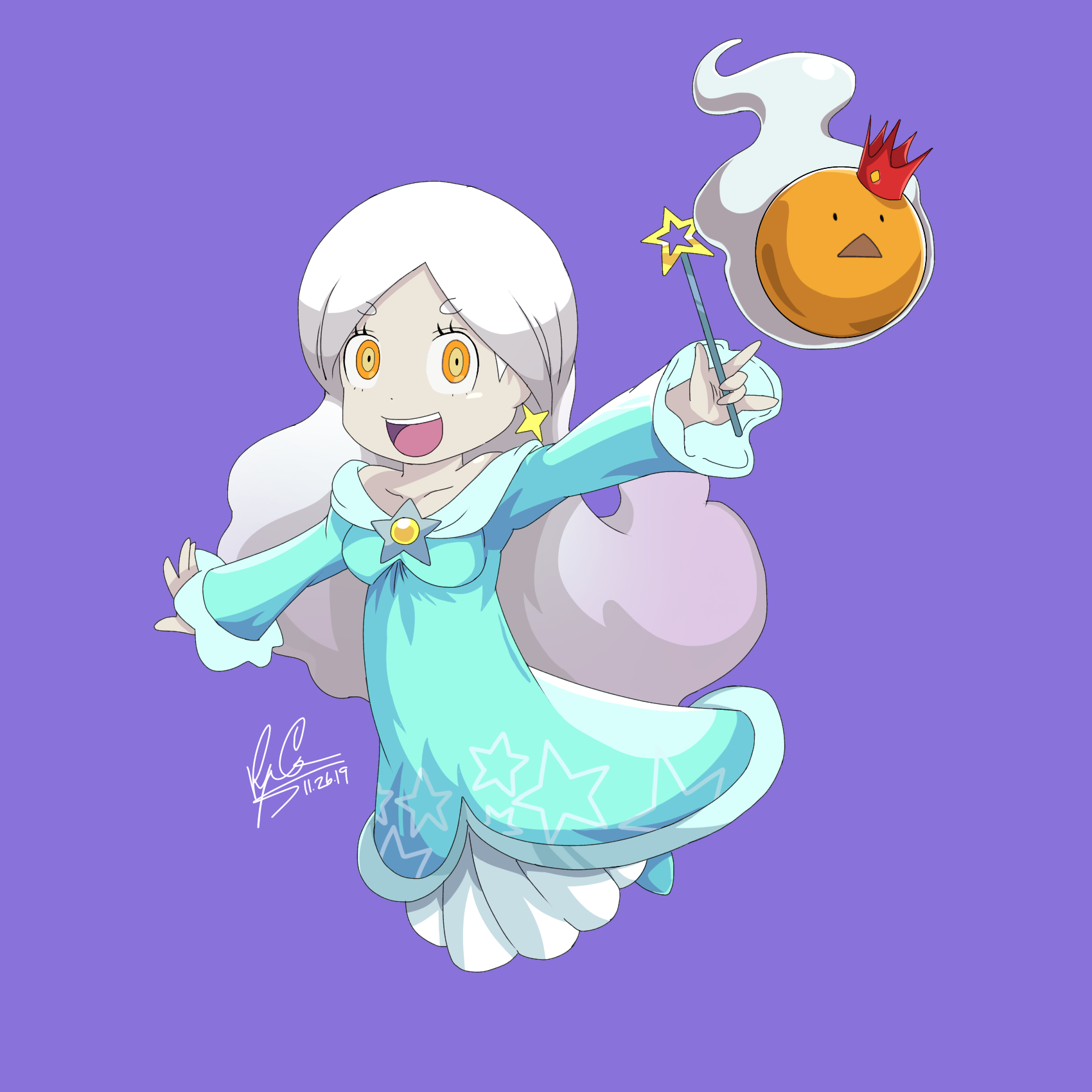 Her Eggcelency as Rosalina and Luma - ibisPaint