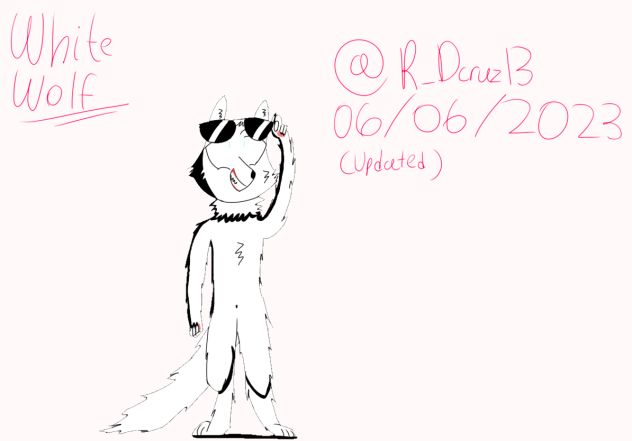 White Wolf (OC) speedart - ibisPaint
