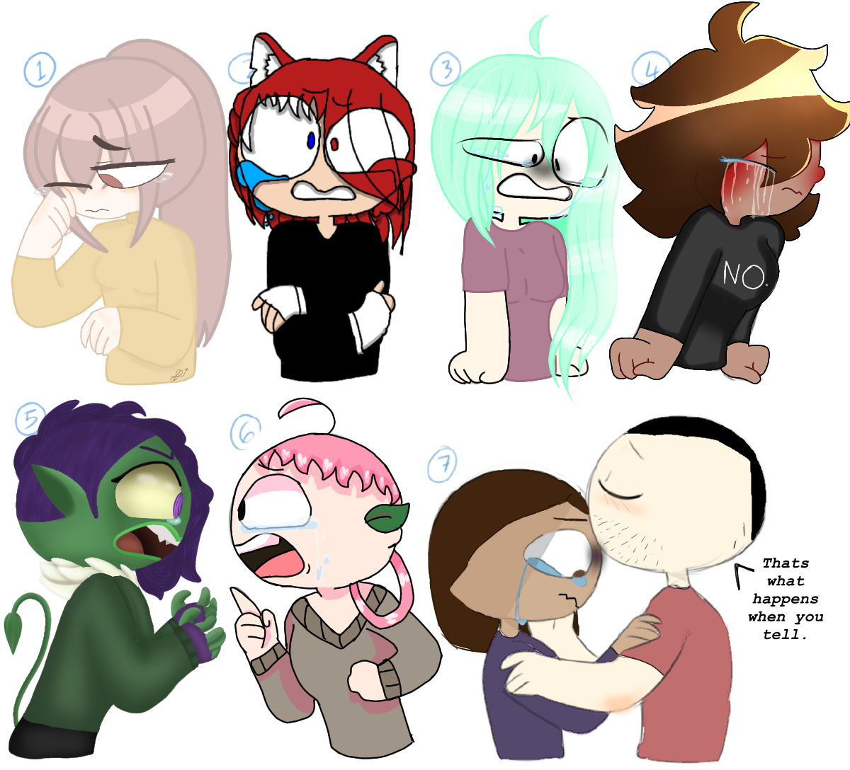 Crying collab thingy - ibisPaint