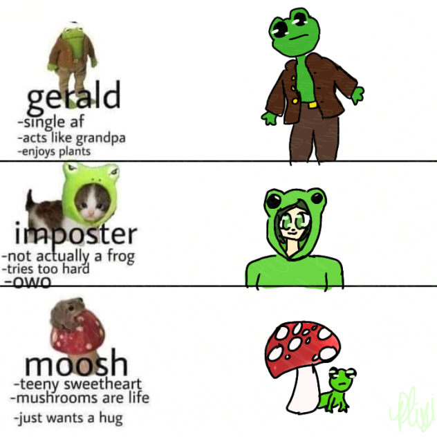 Gerald, Imposter, and Moosh - ibisPaint