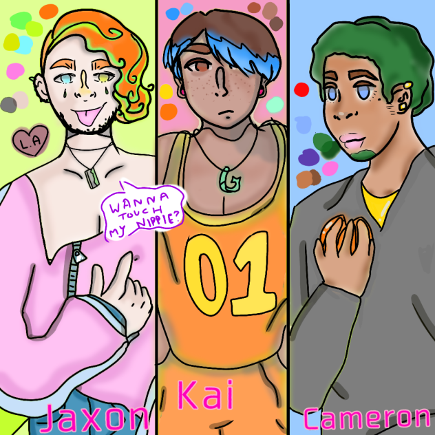 Three best pals - ibisPaint