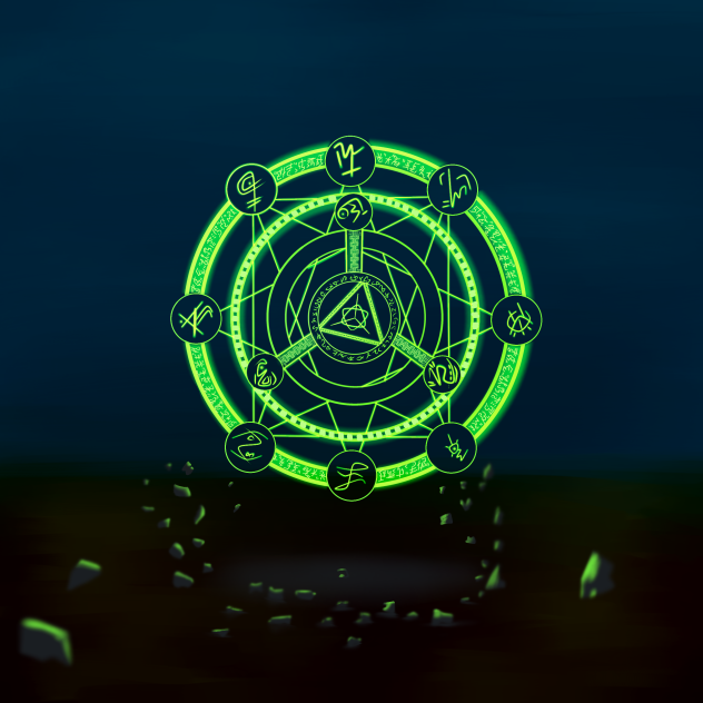 magic circle effect background - ibisPaint