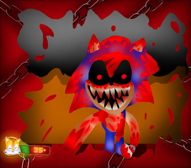 sonic.exe grab you - ibisPaint