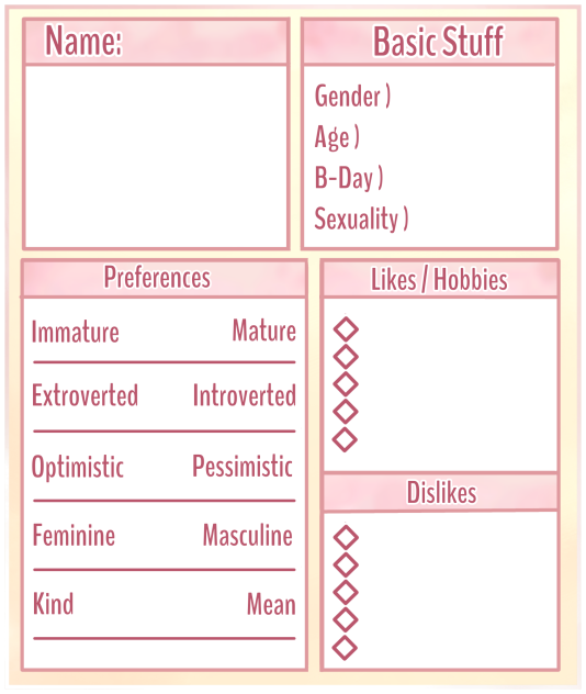 Character Sheet Template - ibisPaint