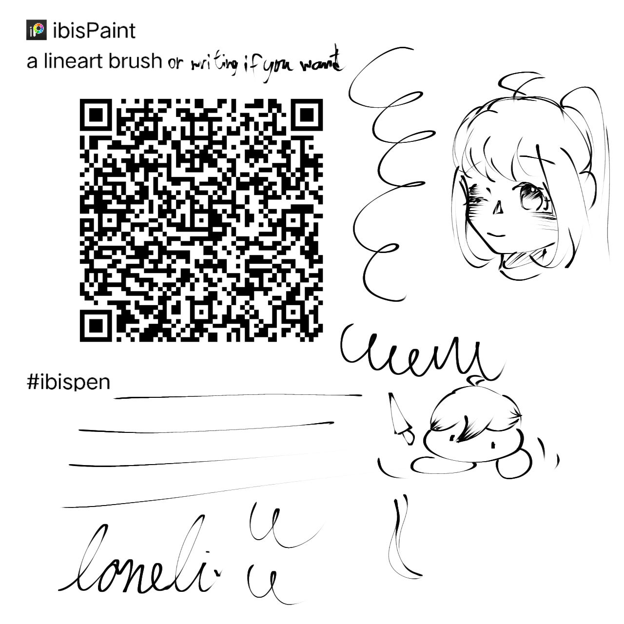 lineart brush - ibisPaint