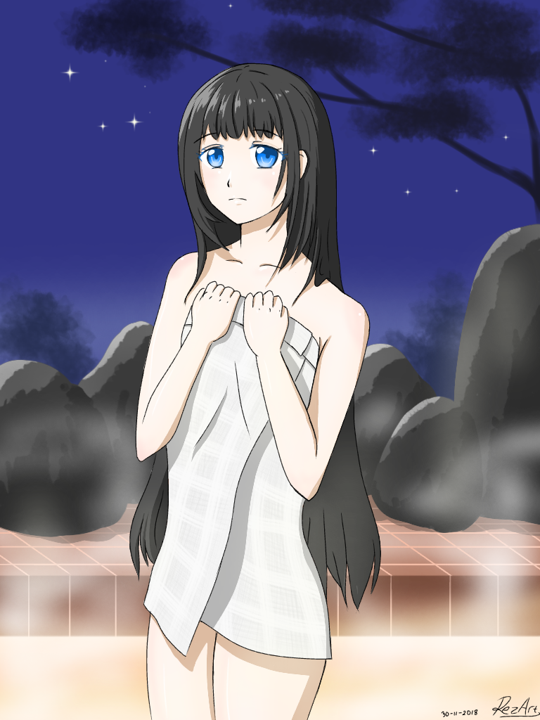 hot springs bath - ibisPaint