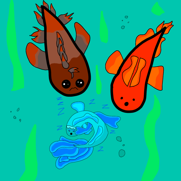 a new girl. water fish - ibisPaint