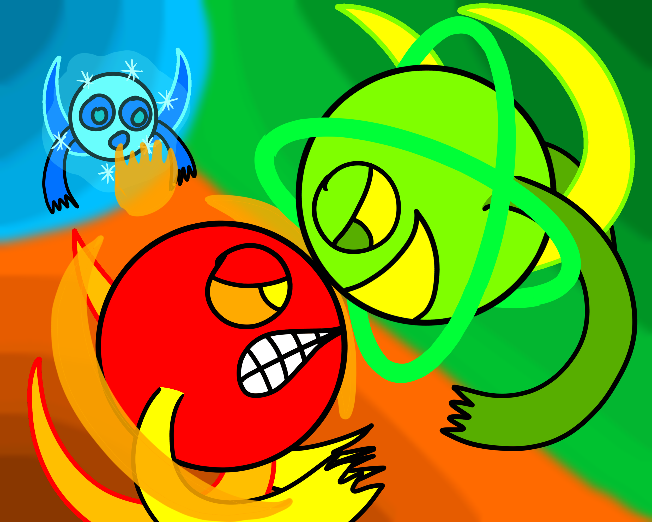 Orb of Firery Blast vsOrb of Super Smash - ibisPaint