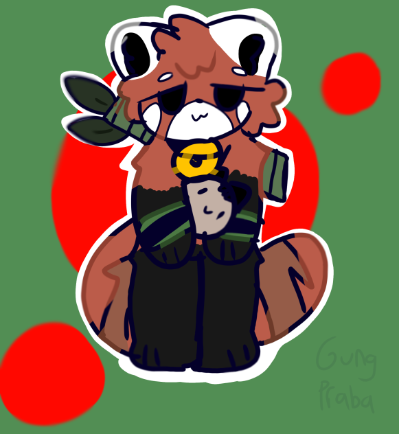 red panda (oc) - ibisPaint