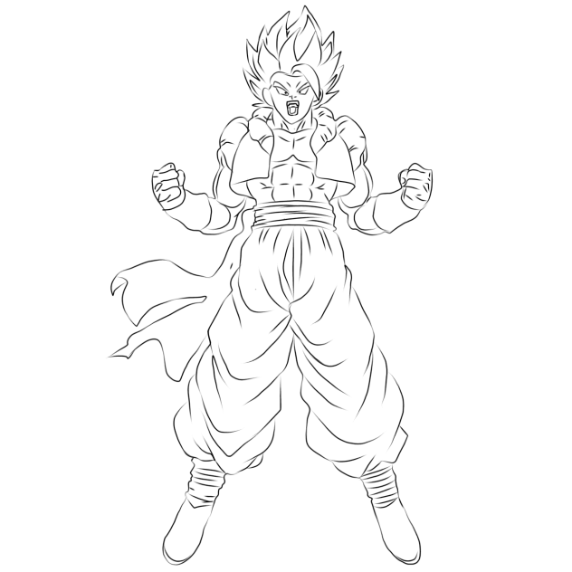 Drawing Gogeta Part 2 - ibisPaint