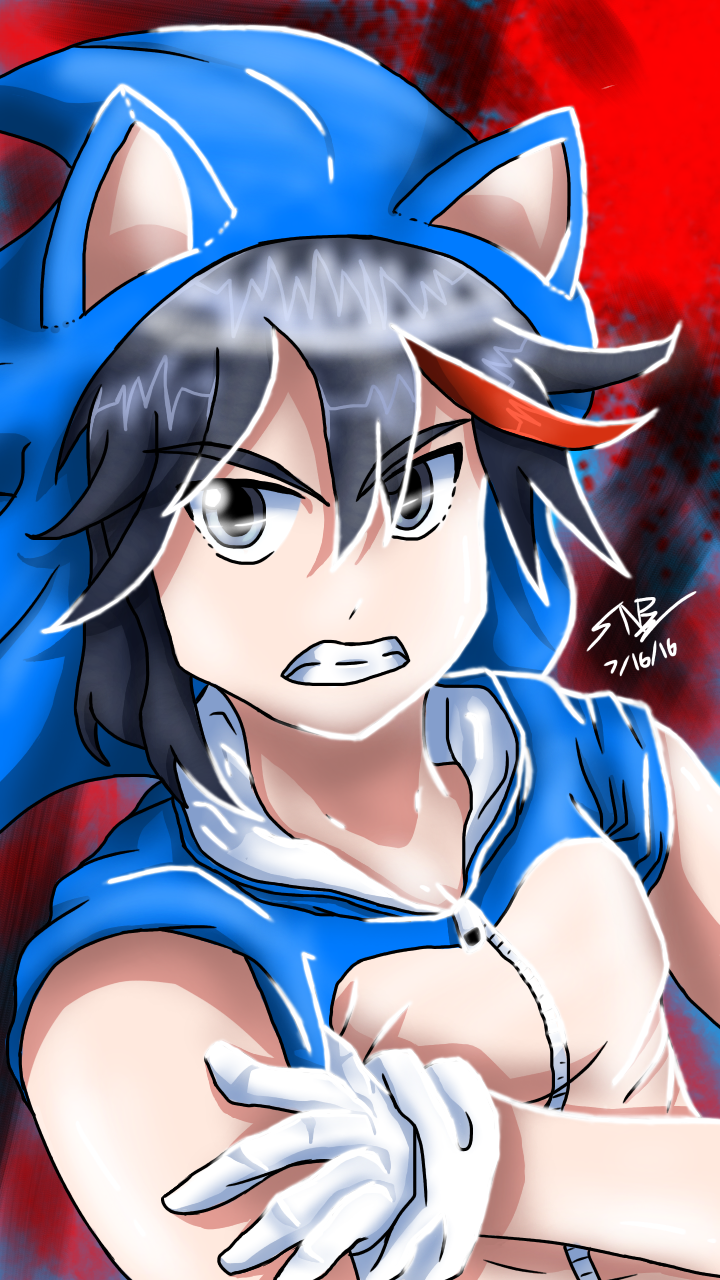 Ryuko Matoi (Sonic Costume) Speedpaint - ibisPaint