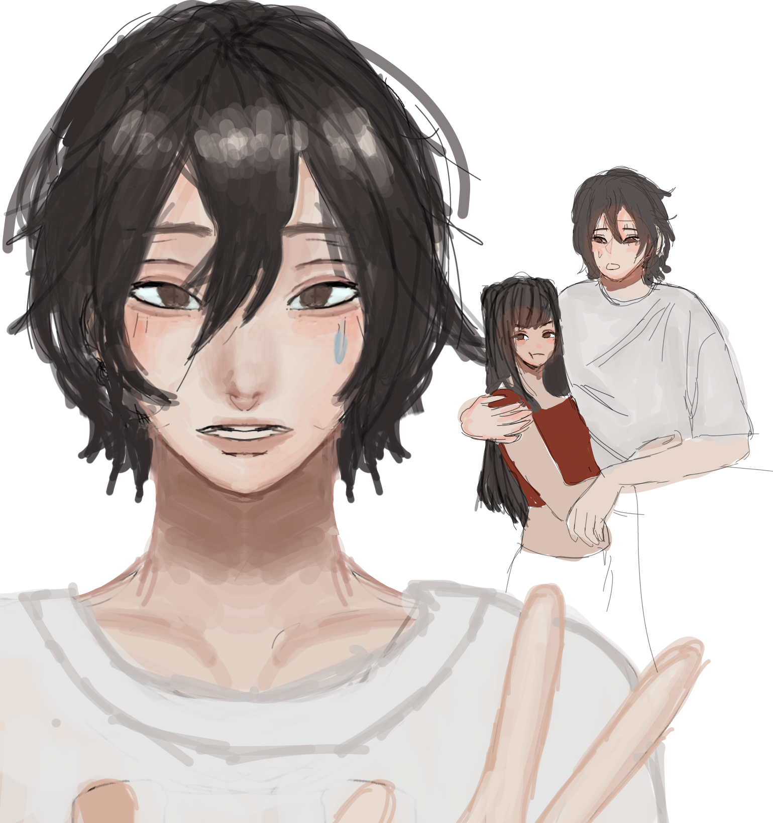 Caht what do I do my gf’s mad - ibisPaint