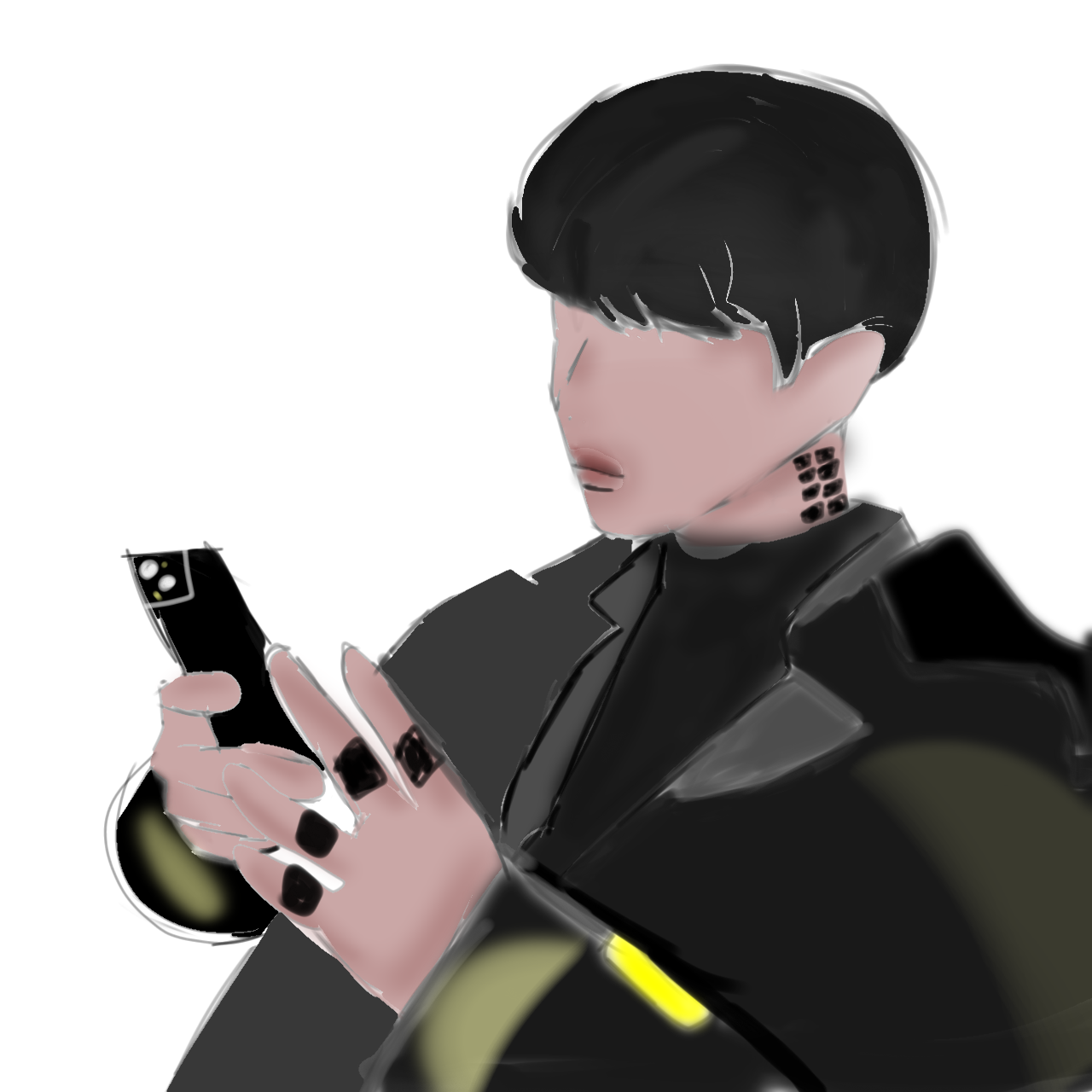 emo Korean boy - ibisPaint