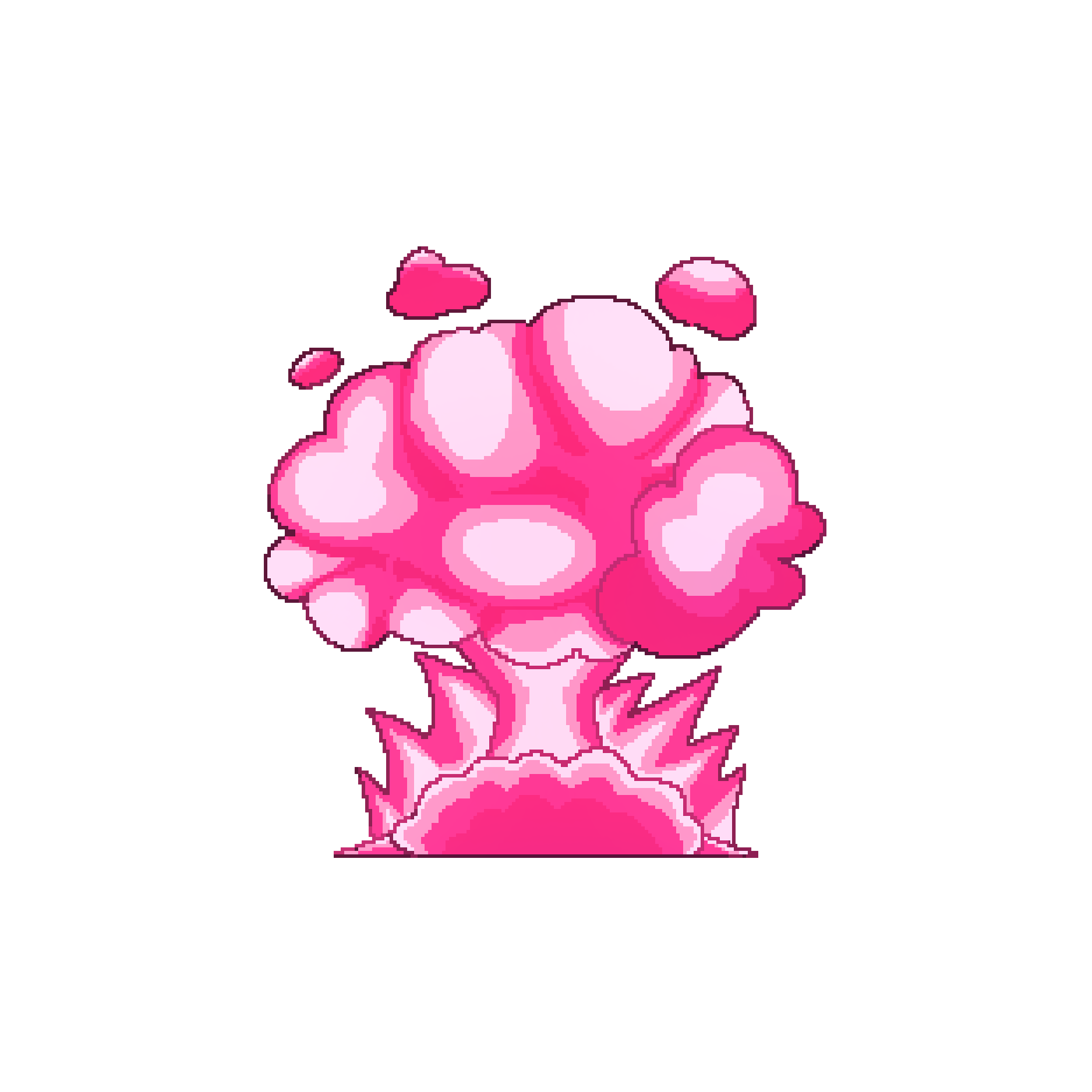 pink explosion (pixel) - ibisPaint