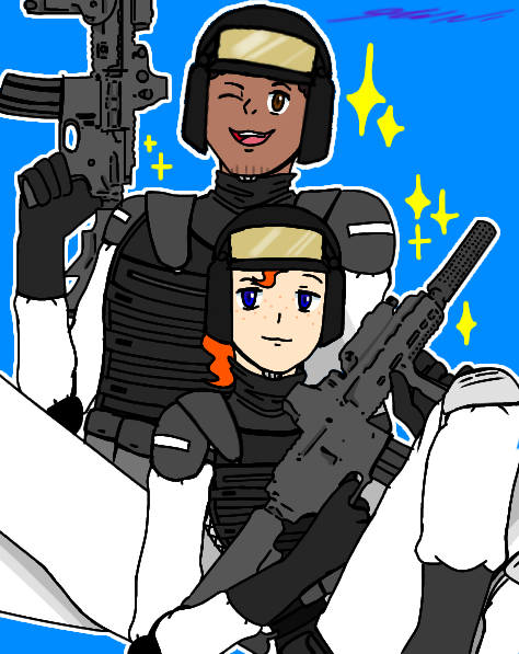 Scp guards - Johnny and Sara - ibisPaint